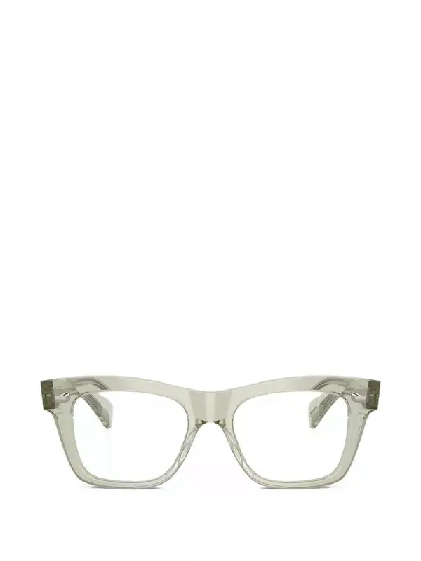 Oliver Spencer Square-frame Glasses - Green