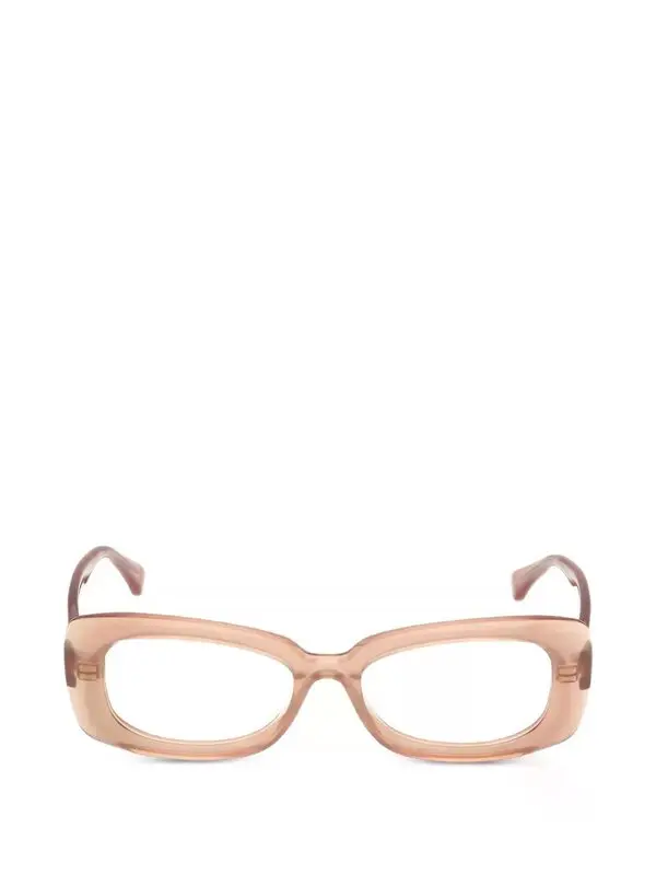 Max Mara Rectangle-frame Glasses - Neutrals