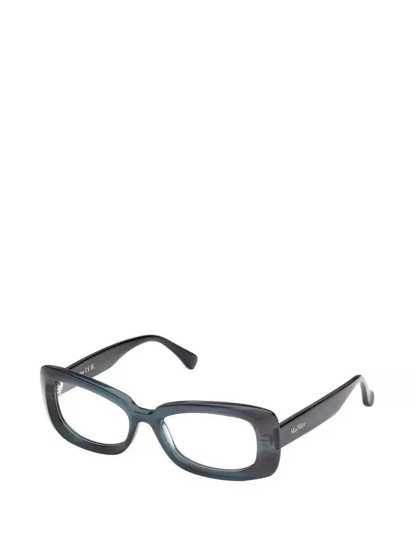 Max Mara Rectangle-frame Eyeglasses - Blue