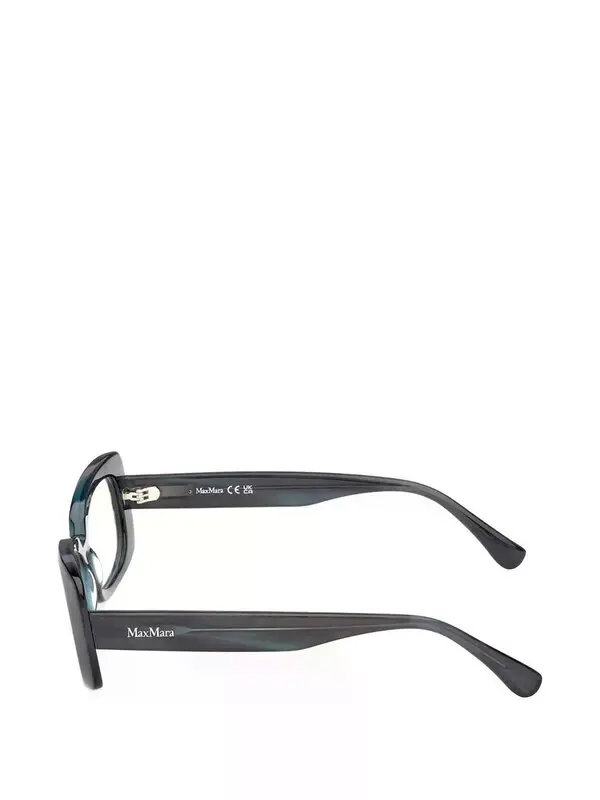 Max Mara Rectangle-frame Eyeglasses - Blue