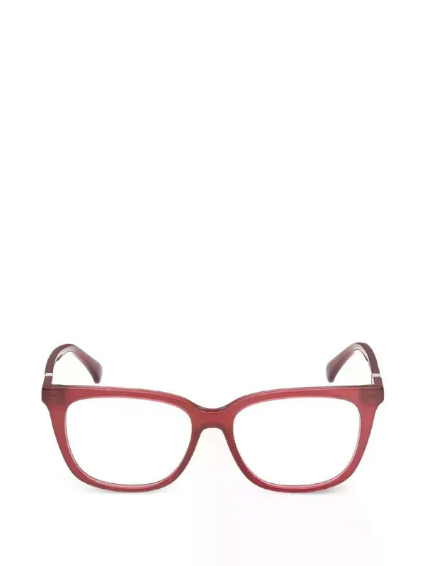 Max Mara Square Frame Glasses - Red