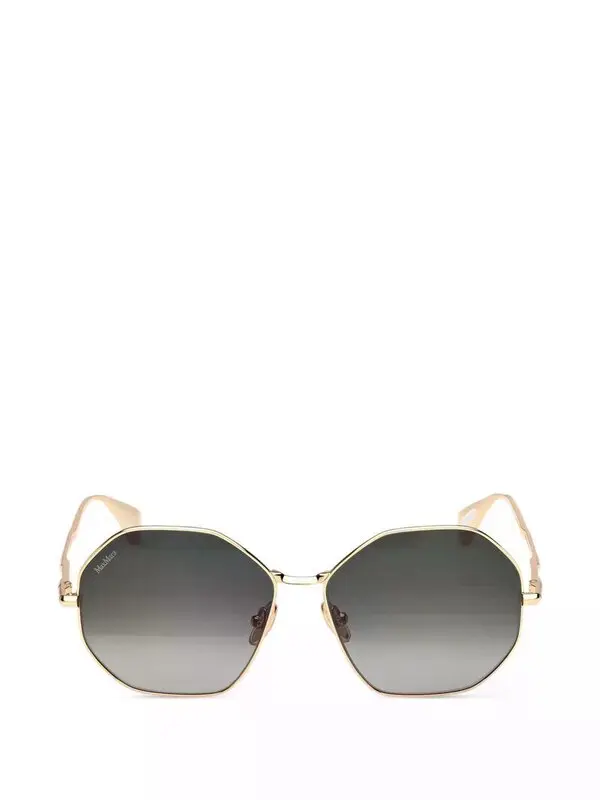 Max Mara Octagon Sunglasses - Gold