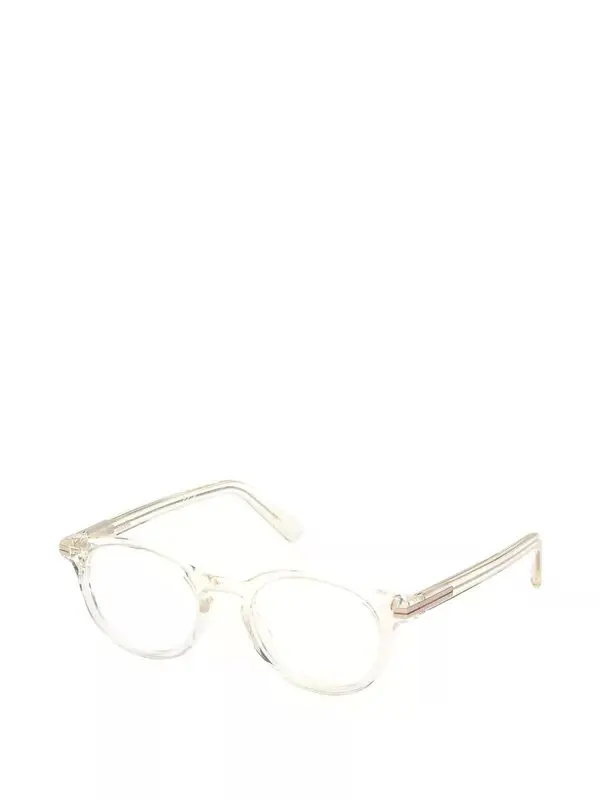 Zegna Round-frame Eyeglasses - White