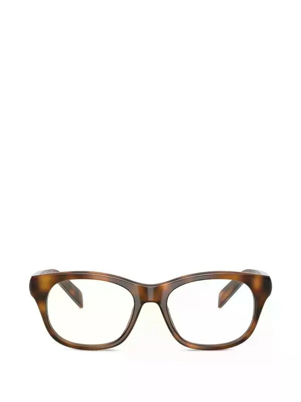Prada Tortoiseshell-effect Eyeglasses - Brown