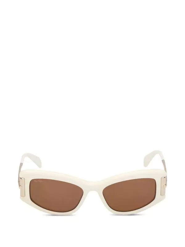 Max Mara Rectangle-frame Sunglasses - White