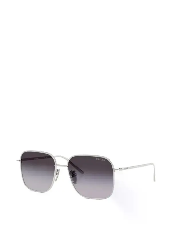 Prada Square-frame Sunglasses - Silver