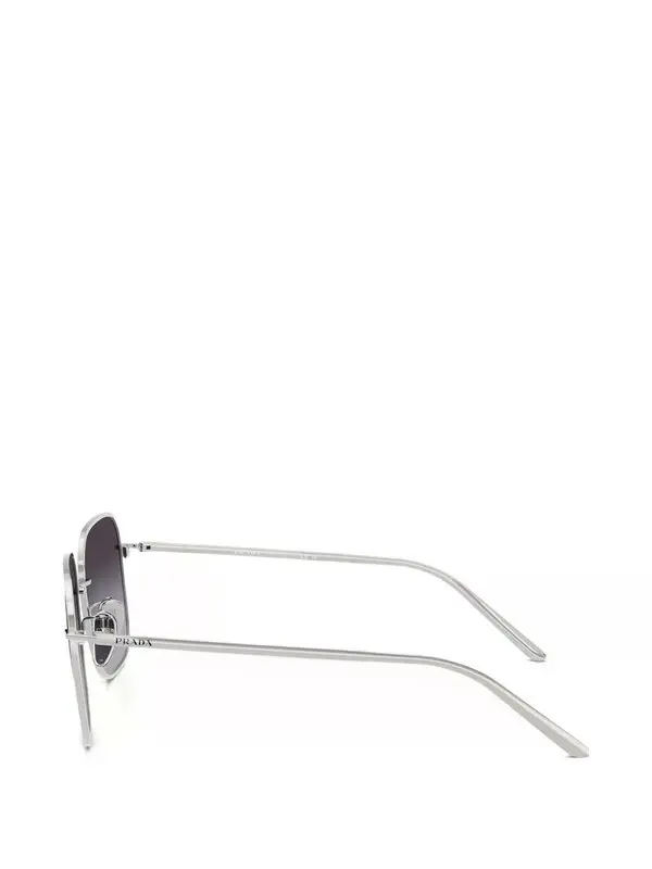 Prada Square-frame Sunglasses - Silver