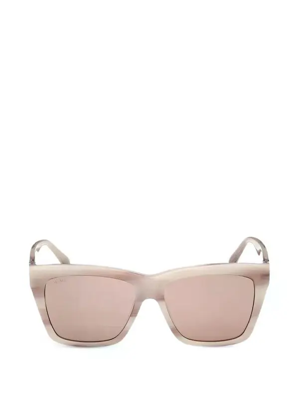 Max Mara Square-frame Sunglasses - Neutrals