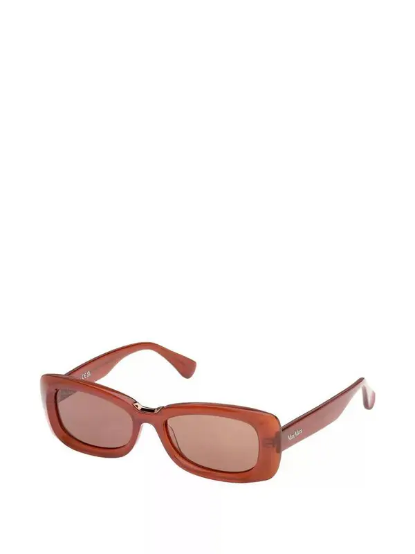 Max Mara Rectangle-frame Sunglasses - Orange