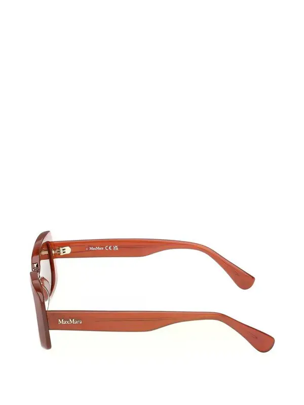 Max Mara Rectangle-frame Sunglasses - Orange