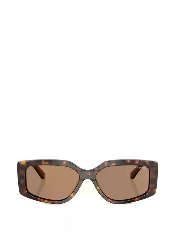 VOGUE EYEWEAR Rectangle-frame Sunglasses - Brown