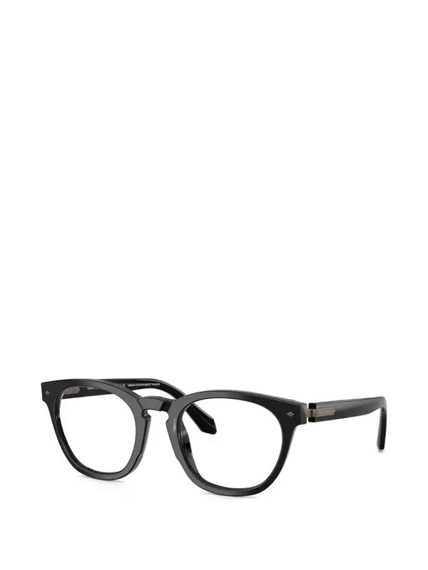 Giorgio Armani Round Eyeglasses - Black