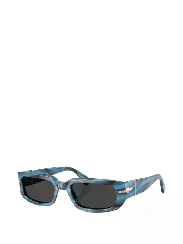 Persol Mel Striped Rectangle Sunglasses