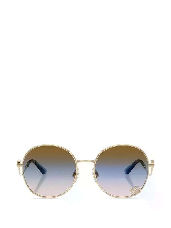 Dolce & Gabbana Round Frame Sunglasses - Gold