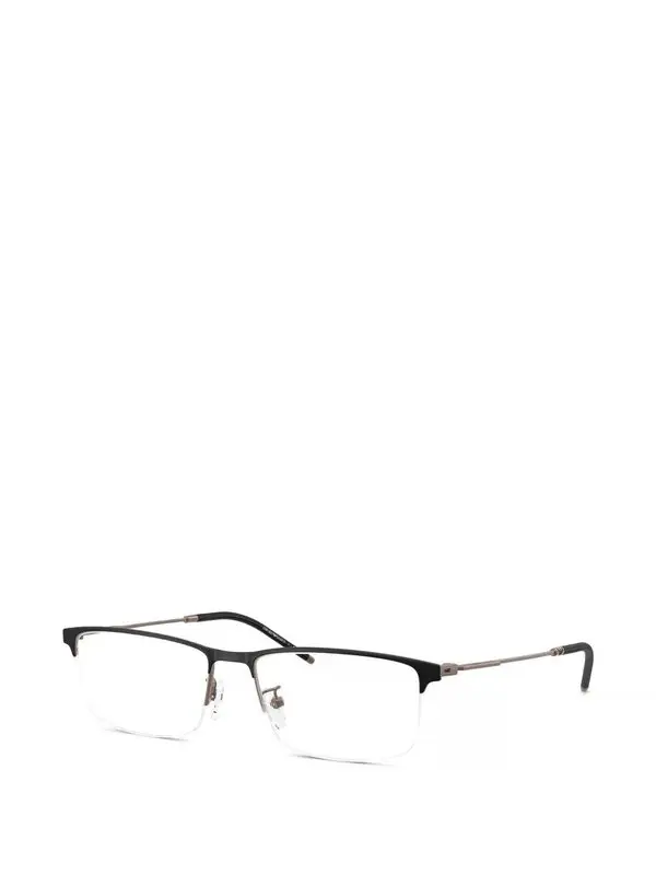 Emporio Armani Rectangle Frame Eyeglasses - Black