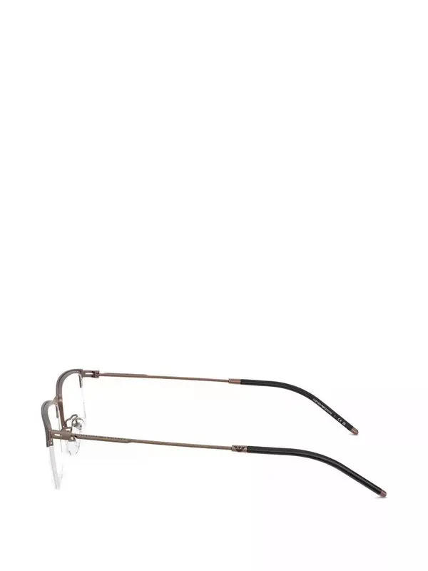 Emporio Armani Rectangle Frame Eyeglasses - Black