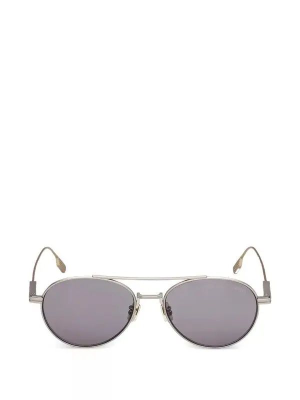 Zegna Round-frame Sunglasses - Grey