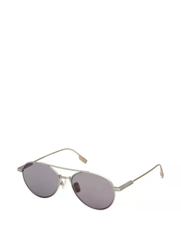 Zegna Round-frame Sunglasses - Grey