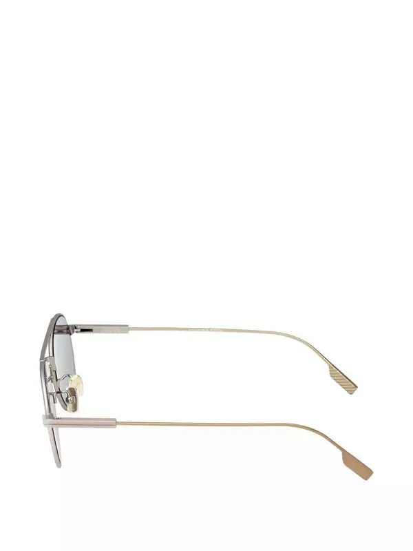 Zegna Round-frame Sunglasses - Grey
