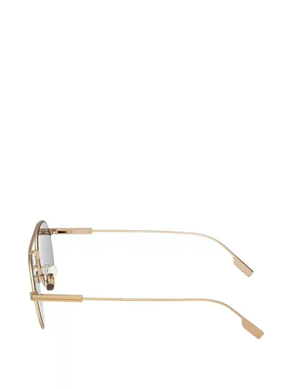 Zegna Round Frame Sunglasses - Gold