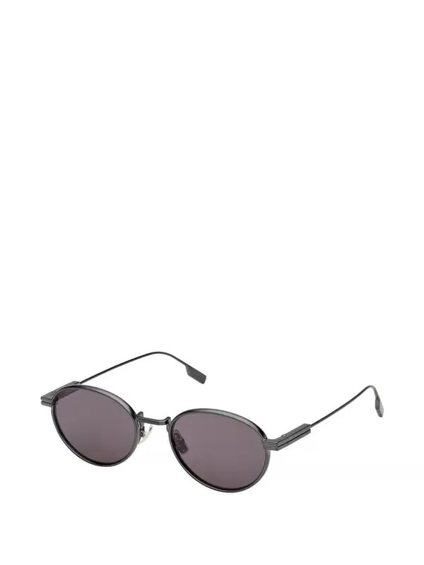 Zegna Oval-frame Sunglasses - Grey