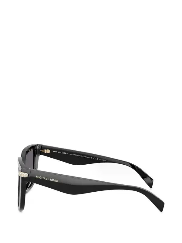 Michael Kors Santo Domingo Square Embellished Sunglasses - Black