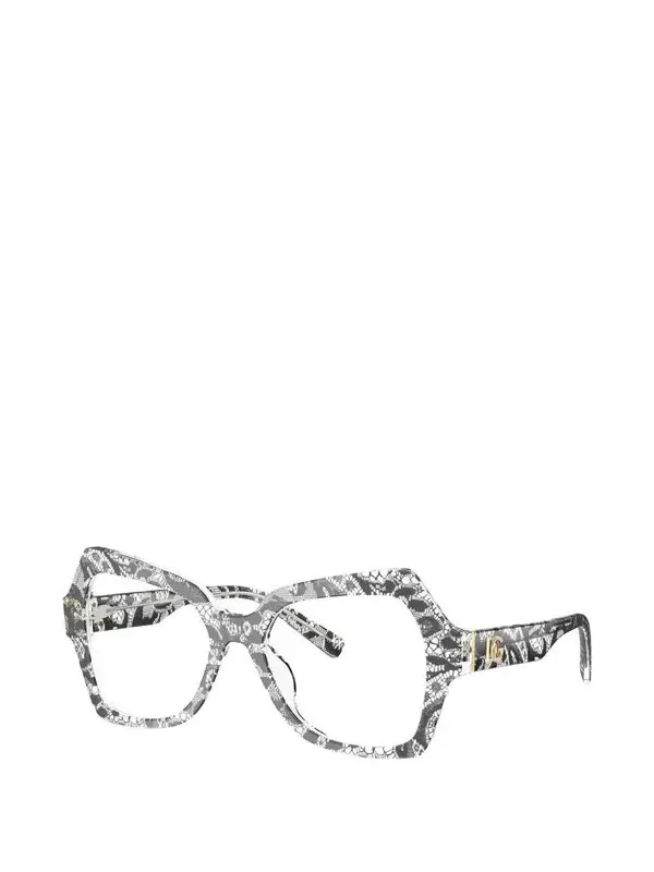 Dolce & Gabbana Lace Geometric Eyeglasses