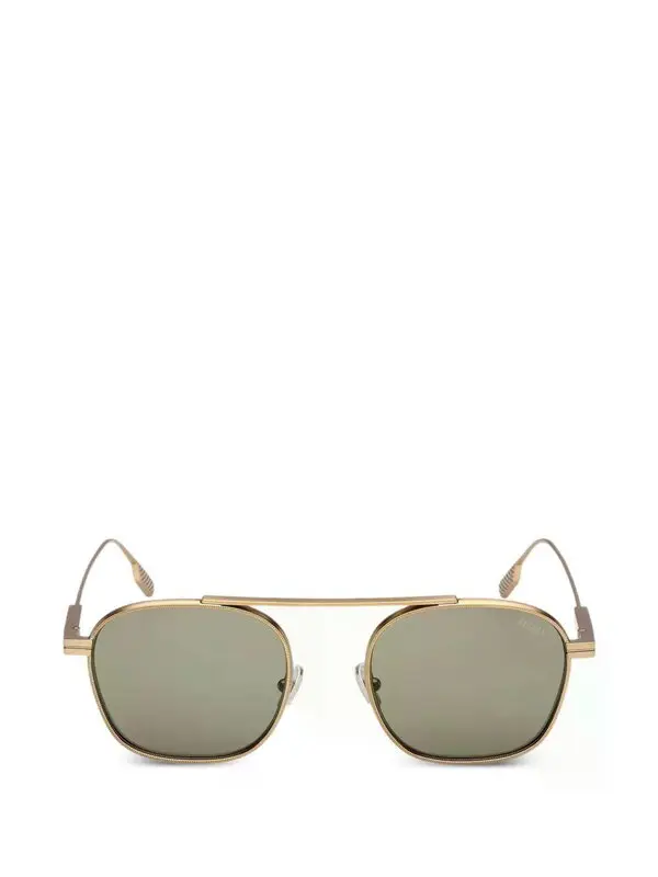 Zegna Square-frame Sunglasses - Gold