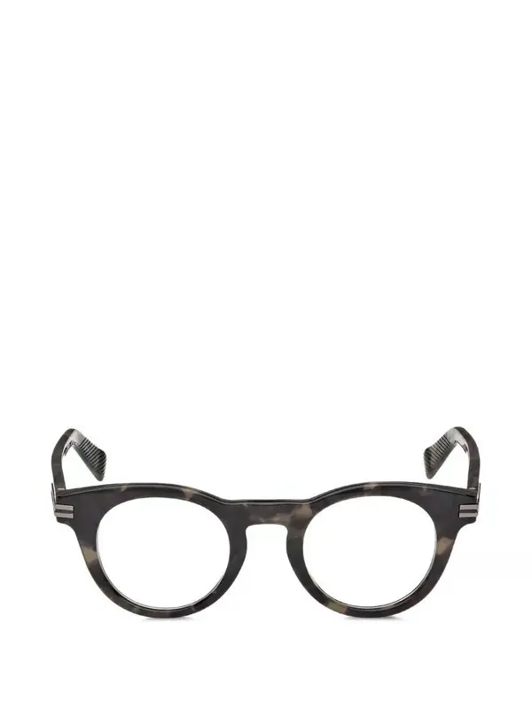 Zegna Round-frame Eyeglasses - Brown