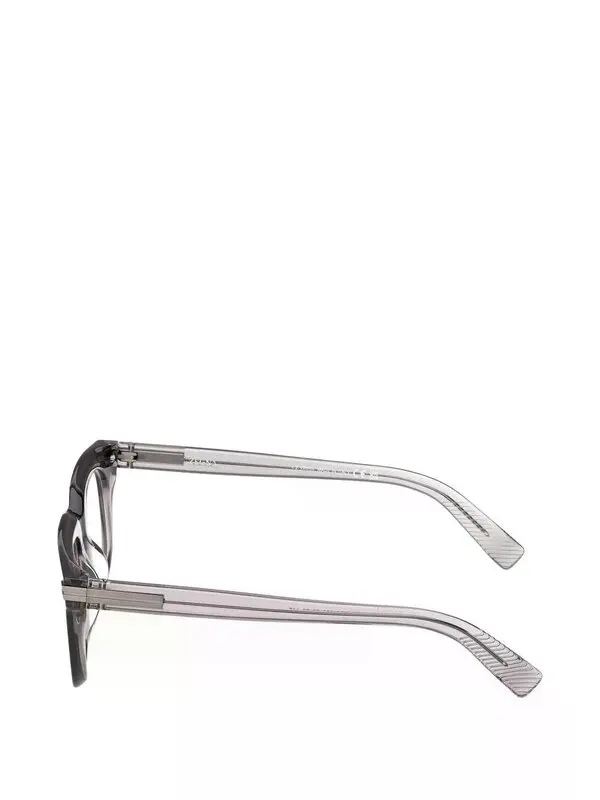 Zegna Square-frame Eyeglasses - Grey