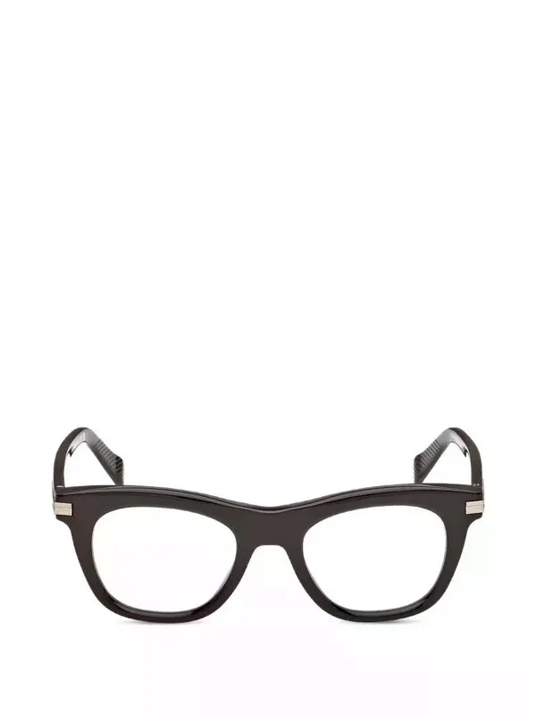 Zegna Square Frame Eyeglasses - Brown