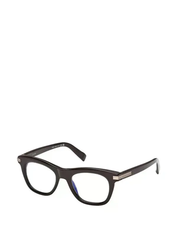 Zegna Square Frame Eyeglasses - Brown