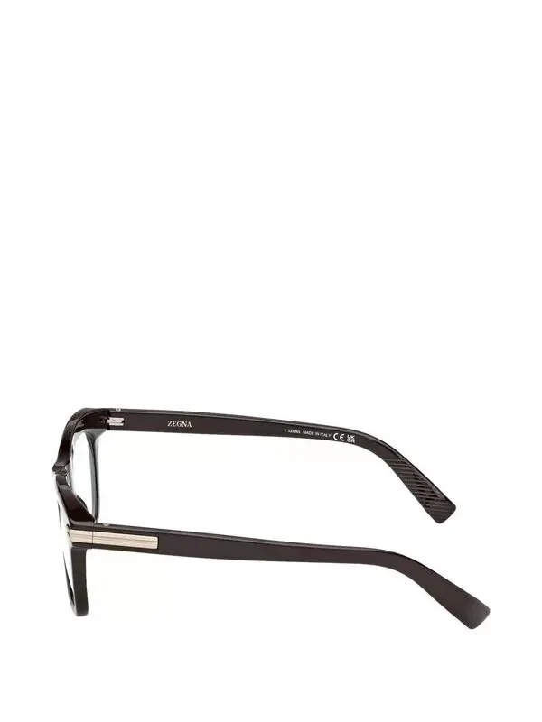 Zegna Square Frame Eyeglasses - Brown