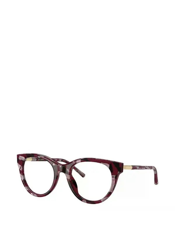 Dolce & Gabbana Havana Cat-eye Glasses
