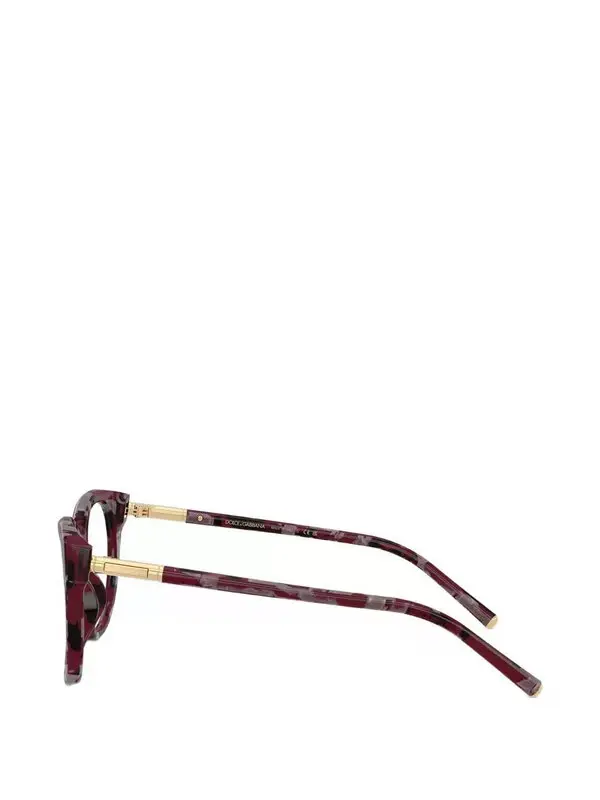 Dolce & Gabbana Havana Cat-eye Glasses