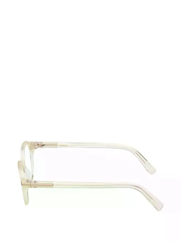 Zegna Round-frame Eyeglasses - Yellow