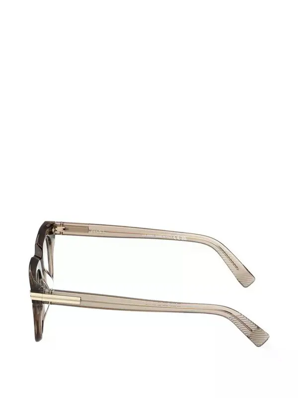Zegna Square-frame Eyeglasses - Brown