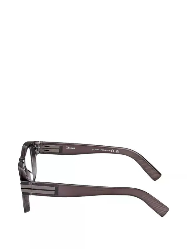 Zegna Rectangle Frame Eyeglasses - Grey