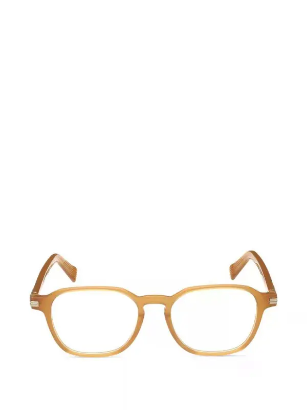 Zegna Square Frame Eyeglasses - Neutrals