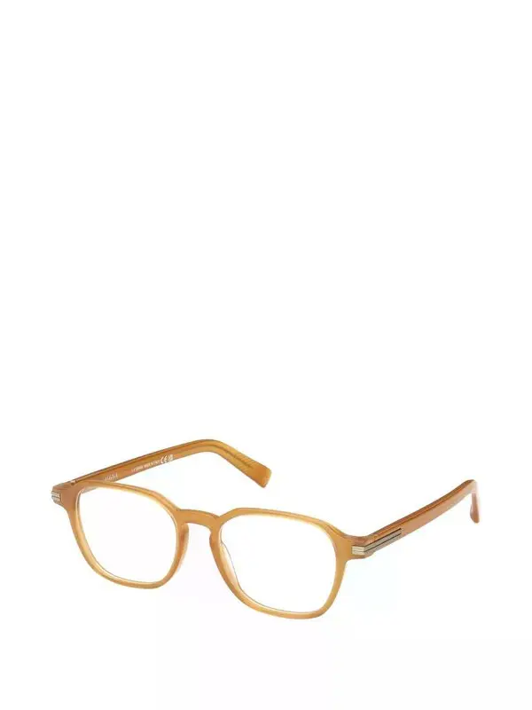 Zegna Square Frame Eyeglasses - Neutrals