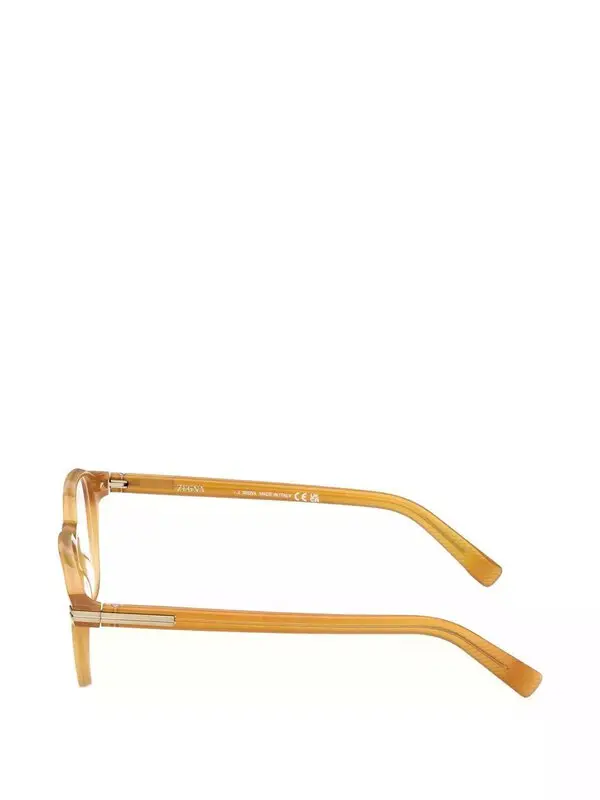 Zegna Square Frame Eyeglasses - Neutrals