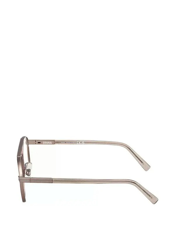 Zegna Square Frame Glasses - Brown