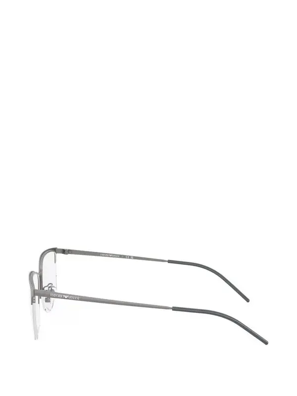 Emporio Armani Rectangle-frame Glasses - Grey