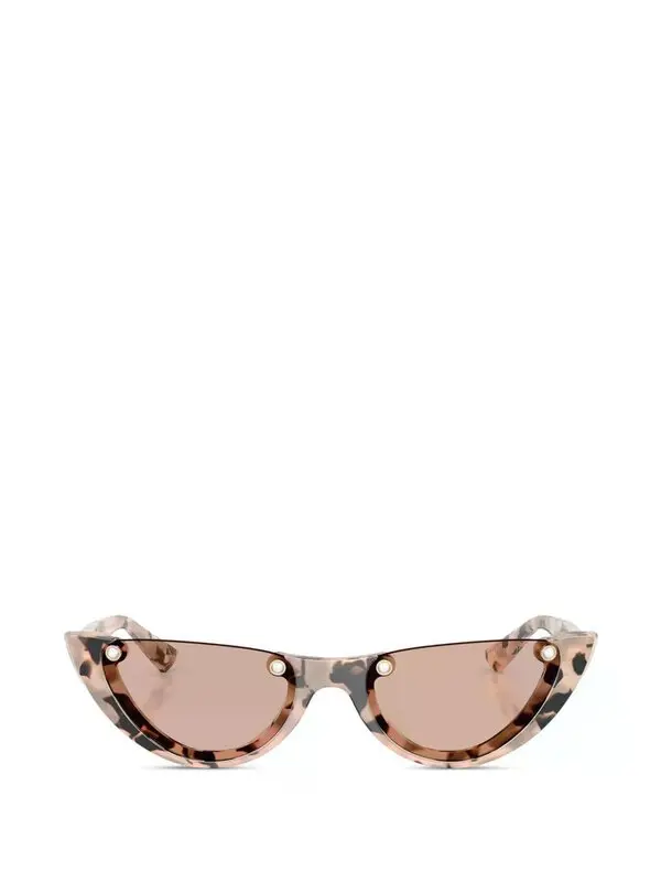 JIMMY CHOO Havana Round Frame Sunglasses