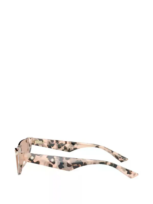 JIMMY CHOO Havana Round Frame Sunglasses
