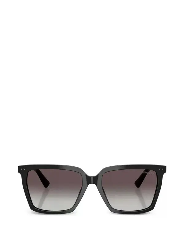 JIMMY CHOO Square Sunglasses - Black