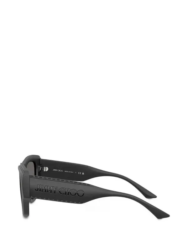 JIMMY CHOO Matte Square Frame Sunglasses