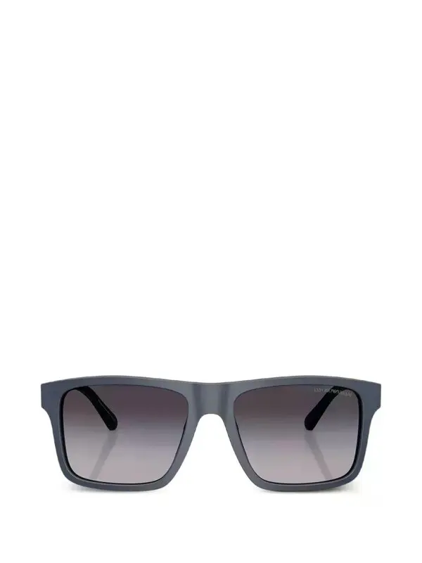 Emporio Armani Matte Square Sunglasses - Grey