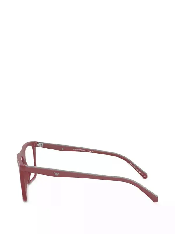 Emporio Armani Matte Square Frame Sunglasses