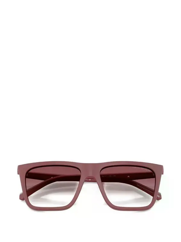 Emporio Armani Matte Square Frame Sunglasses